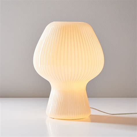 Ribbed Glass Table Lamp 13 West Elm