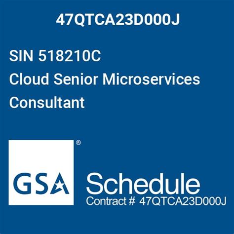 Cloud Senior Microservices Consultant Gsa Federal Containerization Solutions 54151s