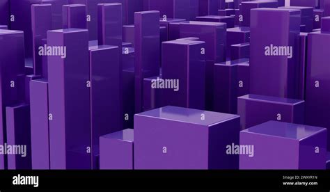 An Array Of Purple Geometric Cubes Organized In A Grid Pattern Creating A Visually Pleasing