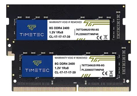 Memoria Ram Timetec Kit De Gb X Gb Ddr Mhz