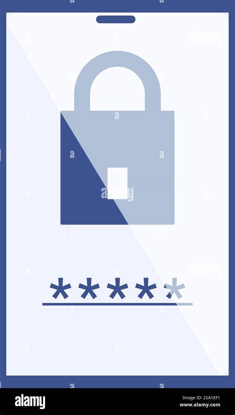 Phone Password Control Icon Cartoon Vector Digital Block Media Access