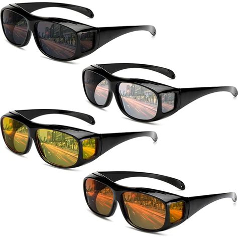 Night Day Driving Glasses For Men And Women Wrap Around Goggles Anti