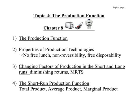 Production Function Pdf Business Business And Finance