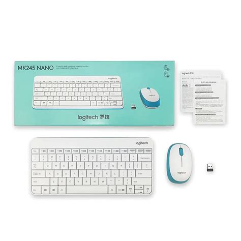 کیبورد و ماوس بی سیم لاجیتک مدل MK NANO آرانیکس