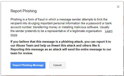 spam prevention how to block phishing email in gmail web