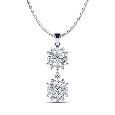 Buy 0264 Carat Lab Grown Diamond 9ct White Gold Womens Pendant Hivvno