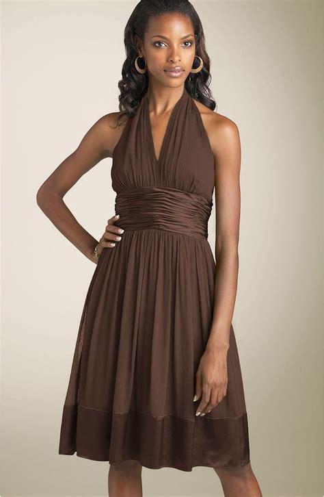 Maggy London Silk Chiffon Halter Dress Nordstrom