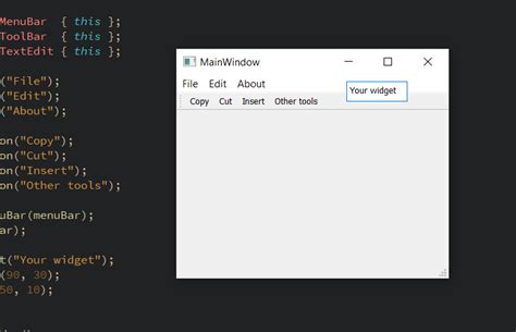 Qt Placing Widget On Custom Place Stack Overflow