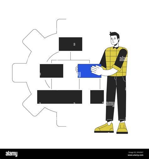 Machine Learning Algorithms Line Concept Vector Spot Illustration Stock Vector Image And Art Alamy