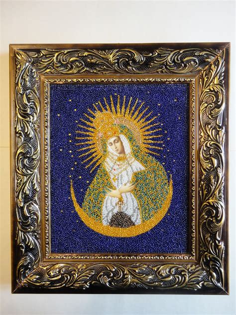 ІКОНИ З БІСЕРУ Остробрамська Ікона Божої Матері