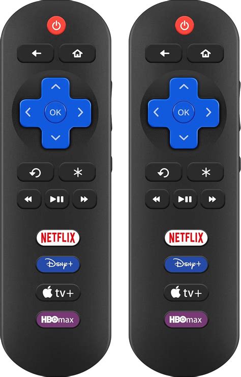 Gvirtue【2 Pack】 Remote Control Only Replacement For Roku Tv