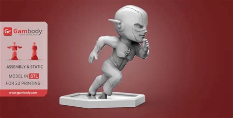 Chibi Flash 3d Print Model Download Free