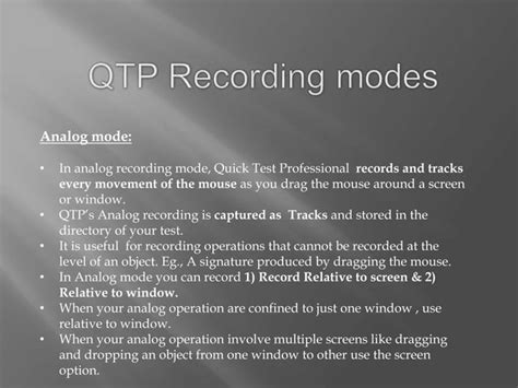 qtp presentation ppt