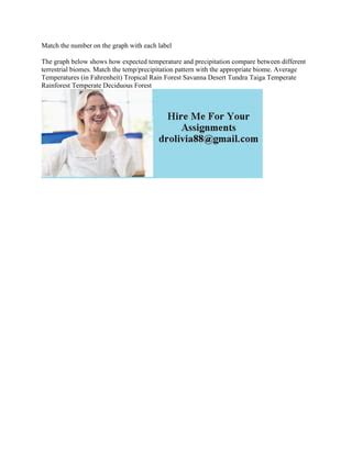 Match The Number On The Graph With Each Label The Graph Below Shows Ho Pdf Geography Science