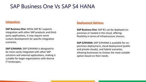 Sap B1 Vs Sap S4 Hana Pptx