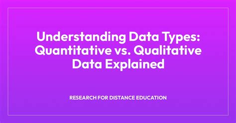 Understanding Data Types Quantitative Vs Qualitative Data Explained