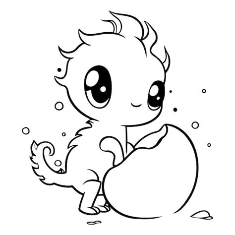 Premium Vector Cute Blue Alien With Egg On White Background Vector Illustration