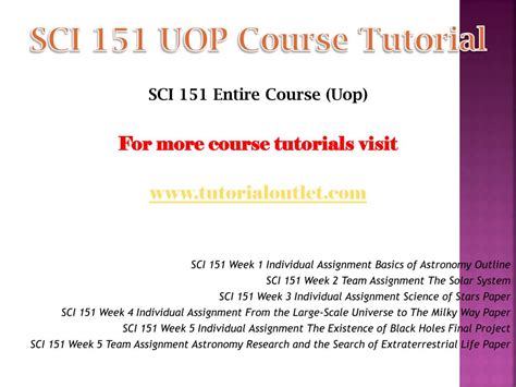 PPT SCI 151 Course Tutorial Tutorialoutlet PowerPoint Presentation ID 7112134