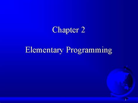 chapter 2 elementary programming 1 objectives to write