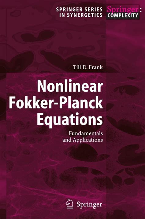 Nonlinear Fokker Planck Equations Fundamentals And Applications Premiumjs Store