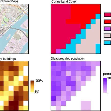 Disaggregation Result And Source Data Population In The Grid 5230 Download Scientific