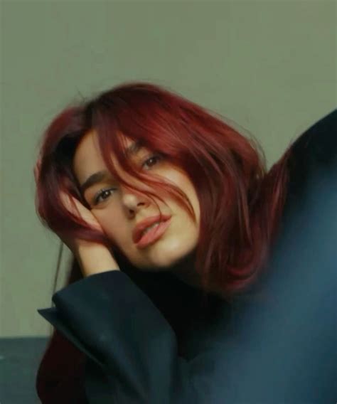 Dua Lipa Red Hair Pretty People Wine Hair