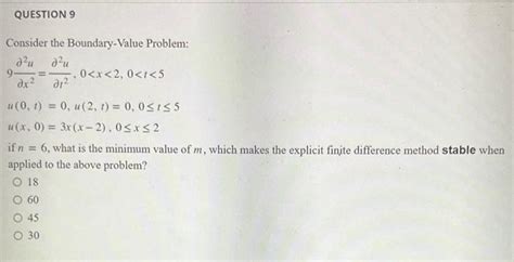 Solved Consider The Boundary Value Problem Begin Ar