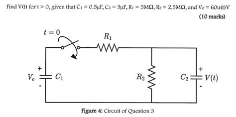 Solved Find V T For T 0 Given That Chegg Com