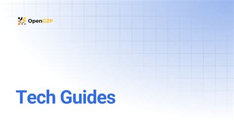 Tech Guides Openg2p Docs