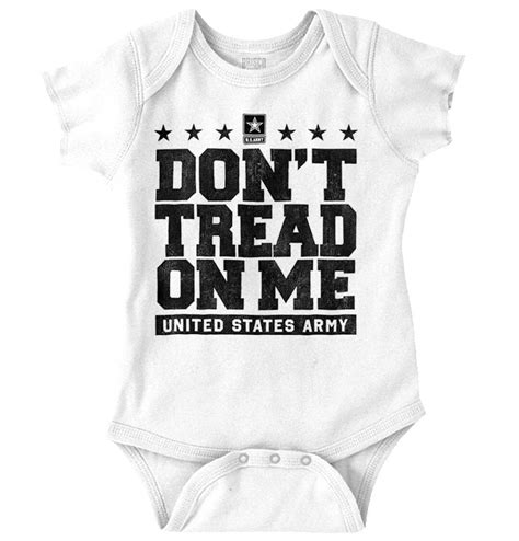 Don T Tread On Me US Army Combat Military Newborn Baby Babe Girl Infant Romper Etsy