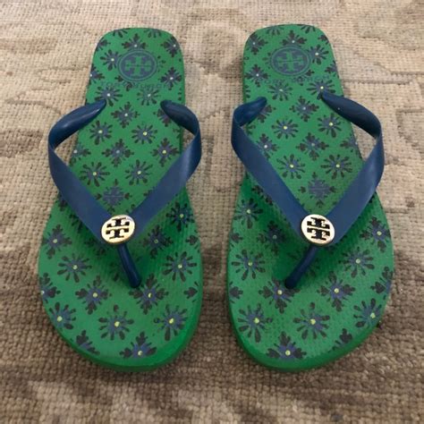 Tory Burch Solid Thin Rubber Flip Flop Sandal Gem