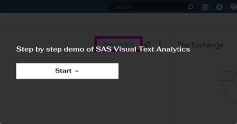 Step By Step Demo Of Sas Visual Text Analytics