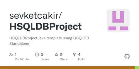 GitHub Sevketcakir HSQLDBProject HSQLDBProject Java Template Using HSQLDB Standalone