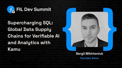 Kamu Data On Linkedin Supercharging Sql Global Data Supp Chains For Verifiable Ai And Analytics