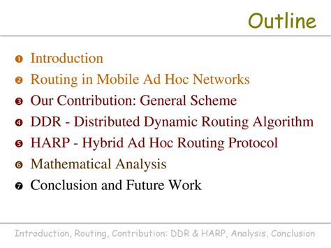 Outline Introduction Routing In Mobile Ad Hoc Networks Ppt Download
