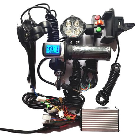 전기 스쿠터 액세서리 지능형 브러시리스 컨트롤러 액정 핸들 키트 포함 24v 36v 48v 60v 250w 350w스쿠터 구성품 And 액세서리 Aliexpress