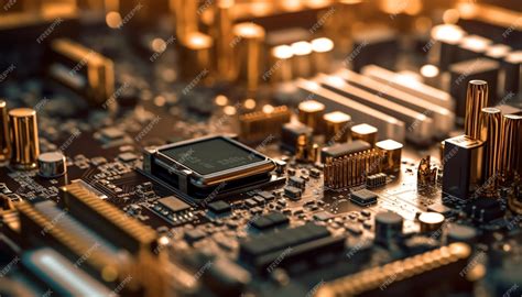 Premium Photo Silicone Progress In Semiconductor Industry Computer Chip Complexity Working