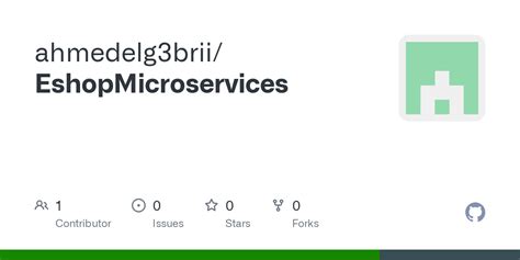Github Ahmedelg3brii Eshopmicroservices