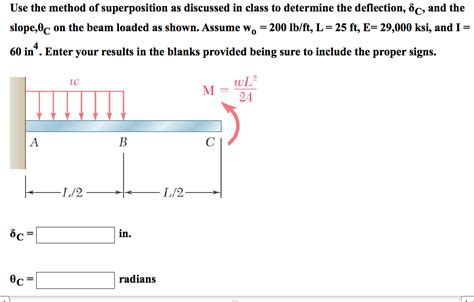 Solved Use The Method Of Superposition As Discussed In Class Chegg