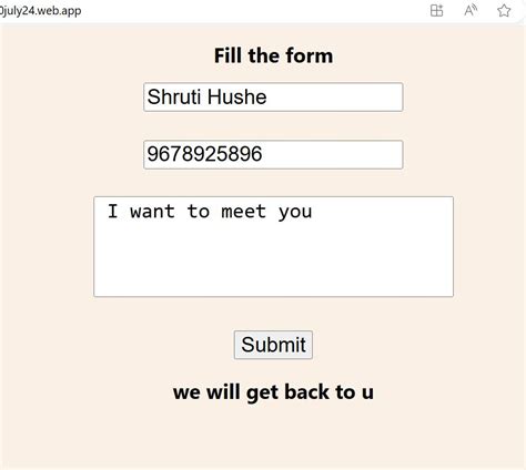 Project Title Enquiry Form With Email Notification System Project