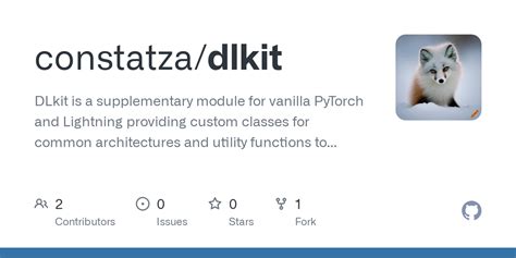 Github Constatzadlkit Dlkit Is A Supplementary Module For Vanilla Pytorch And Lightning
