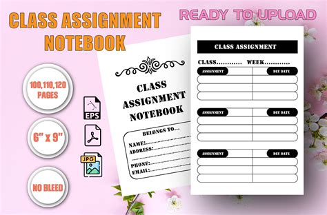 Class Assignment Planner Graphic By Musera Design · Creative Fabrica