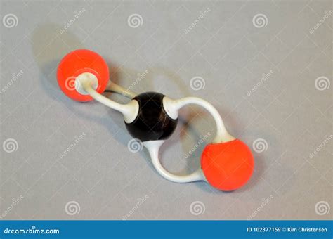 Modello Della Molecola Della Co2 Immagine Stock Immagine Di Chimica Idrogeno 102377159