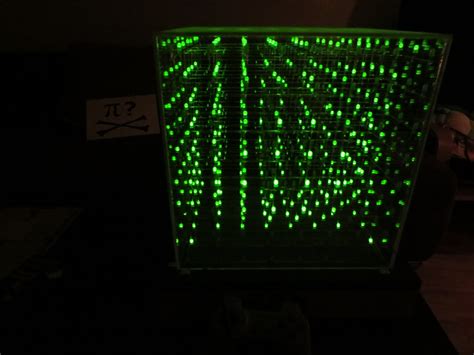8x8x8 led cube with arduino mega sound ps controller game 11