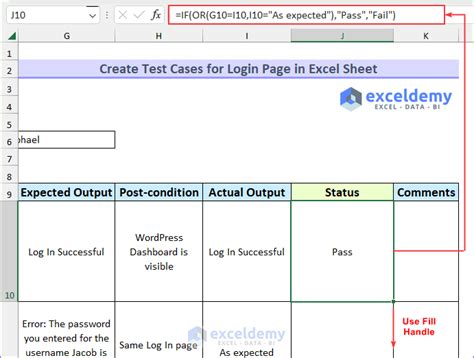 Create Test Cases For Login Page In Excel Sheet With Easy Steps