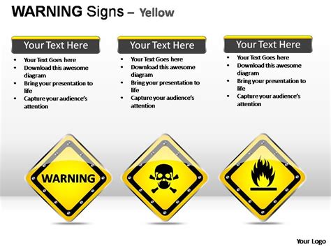 Warning Sign Yellow Powerpoint Presentation Slides Ppt Images Gallery