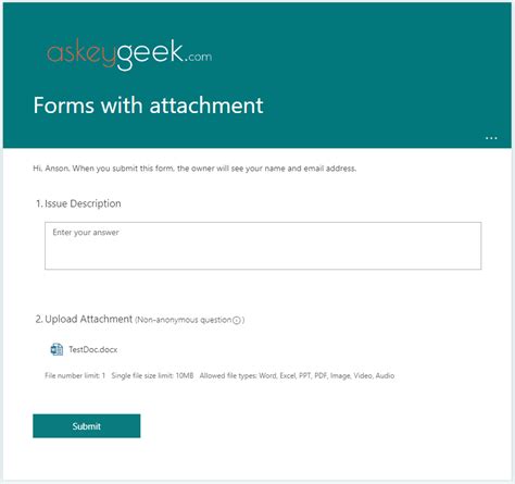 Microsoft Forms Attachments At Gemma Dalton Blog