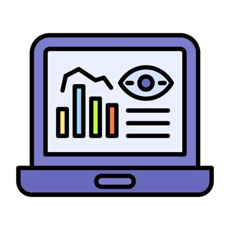 Premium Vector Monitoring Software Flat Illustration