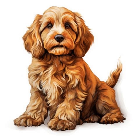Premium Photo Cute Cockapoo Clipart Versatile Svg Graphics With A White Background