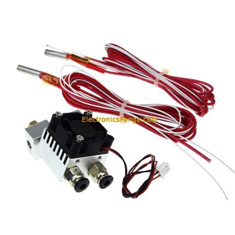 3d Printer Double Nozzle Remote Full Kits 0 4mm 1 75mm Double Head Multi Extrusion For V6 Dual